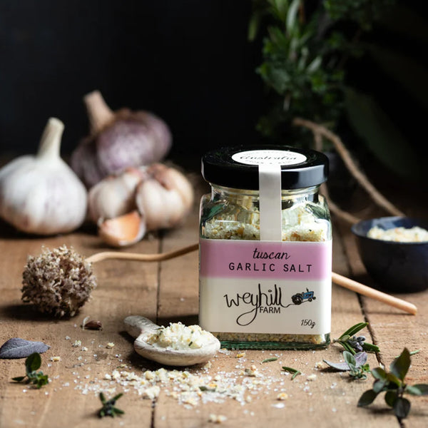 Tuscan Garlic Salt 150g Jar | made in South Gippsland – Melbourne ...